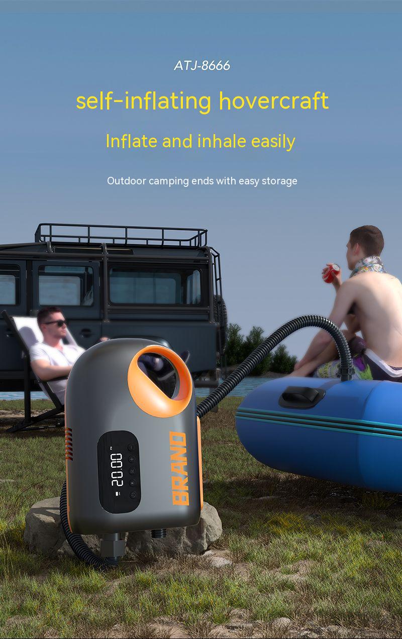 New outdoor portable electric car inflatable pump outdoor tent SUP pulp ...