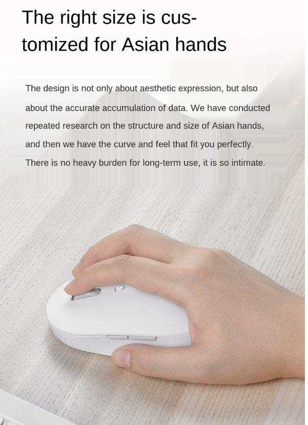 Mi Dual Mode Wireless Mouse Silent Edition (White)