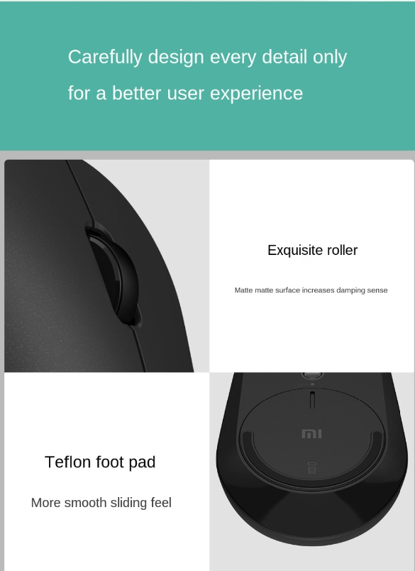 Mi Dual Mode Wireless Mouse Silent Edition (White)