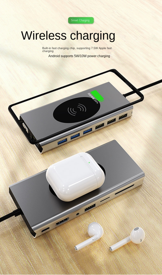 Burst private model type-c docking station usb hub hub wireless ...